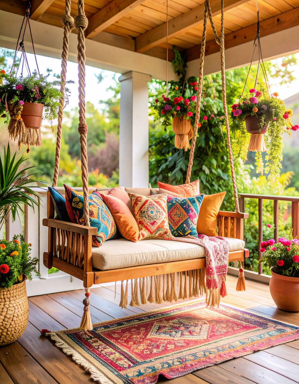 25 Front Porch Swing Ideas: Relaxing Seating for Outdoor Comfort - Our ...