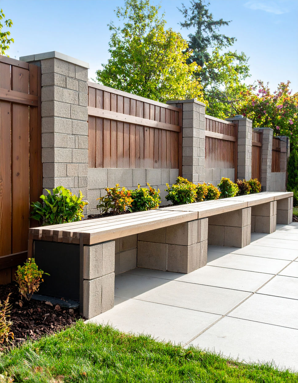 25 Cinder Block Fence Ideas: Durable and Stylish Boundaries - Our ...