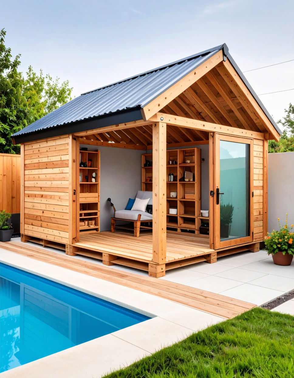 25 Functional Pool Shed Ideas for Equipment Storage - Our Secondhand House