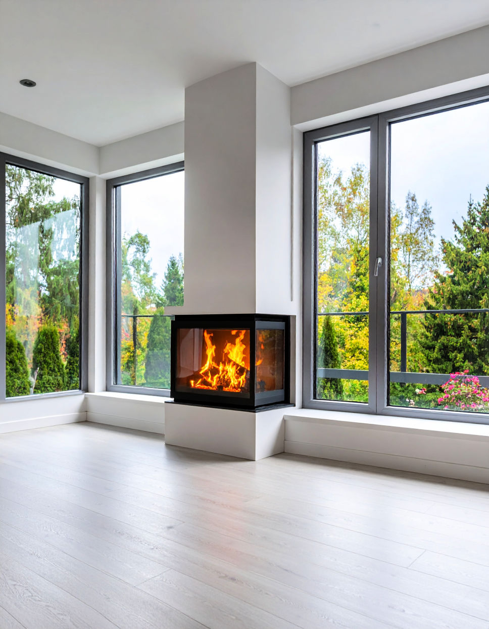25 Fireplace Between Windows Ideas for Balanced Room Designs - Our ...